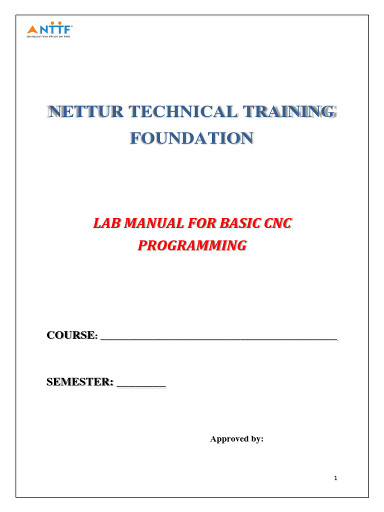CNC Lab Manual | PDF | Numerical Control | Metalworking