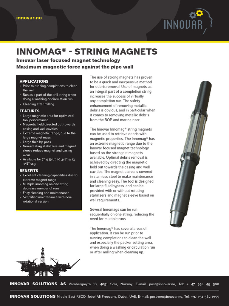 PDS-003-02 (Innomag Product Datasheet) | PDF | Mechanical Engineering ...