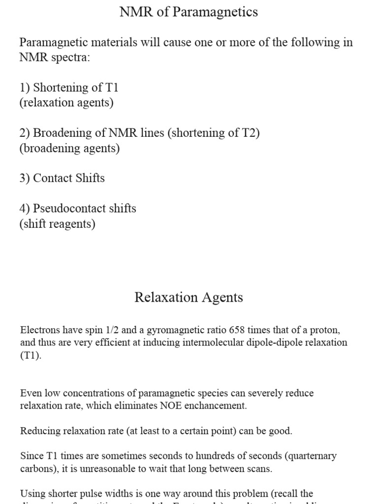 12622094 | PDF | Relaxation (Nmr) | Nuclear Magnetic Resonance