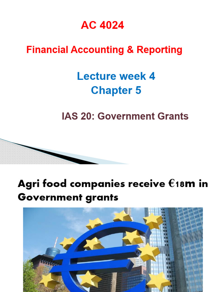 IAS 20 Government Grants - Notes | PDF | Depreciation | Income