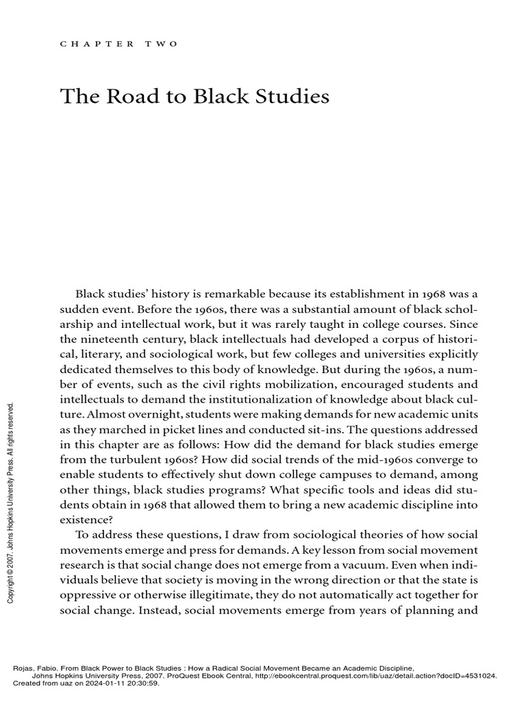 Rojas 2 | PDF | Black Power | Racial Segregation In The United States