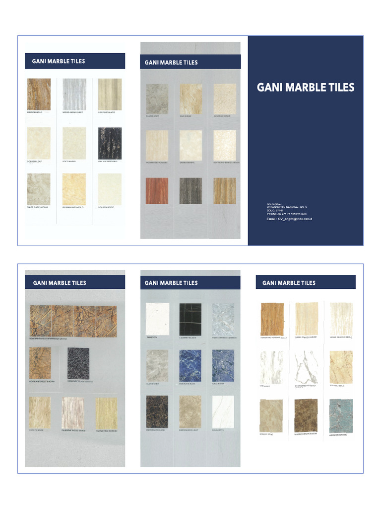 Katalog Gani Marble | PDF
