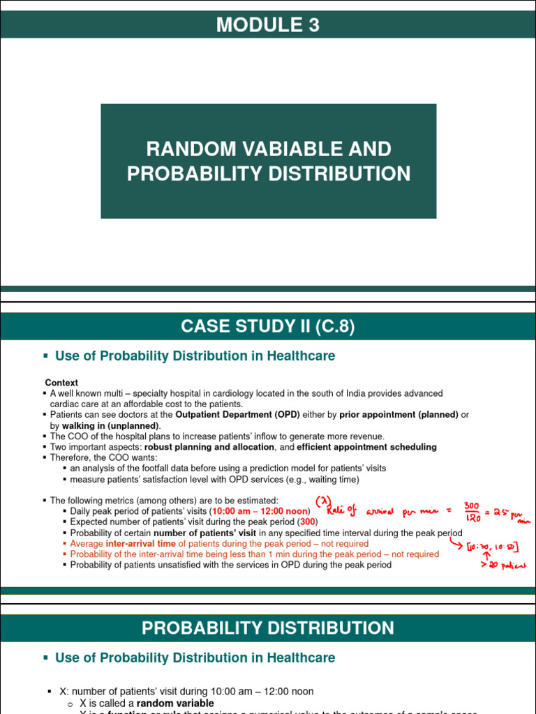 Module 3 - Sec D Annotated | PDF | Poisson Distribution | Teaching ...