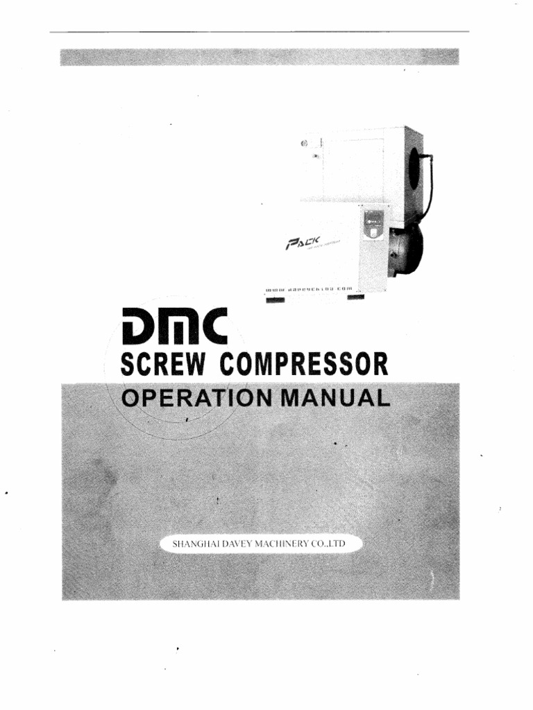 DMC Deck Air Compressor | PDF