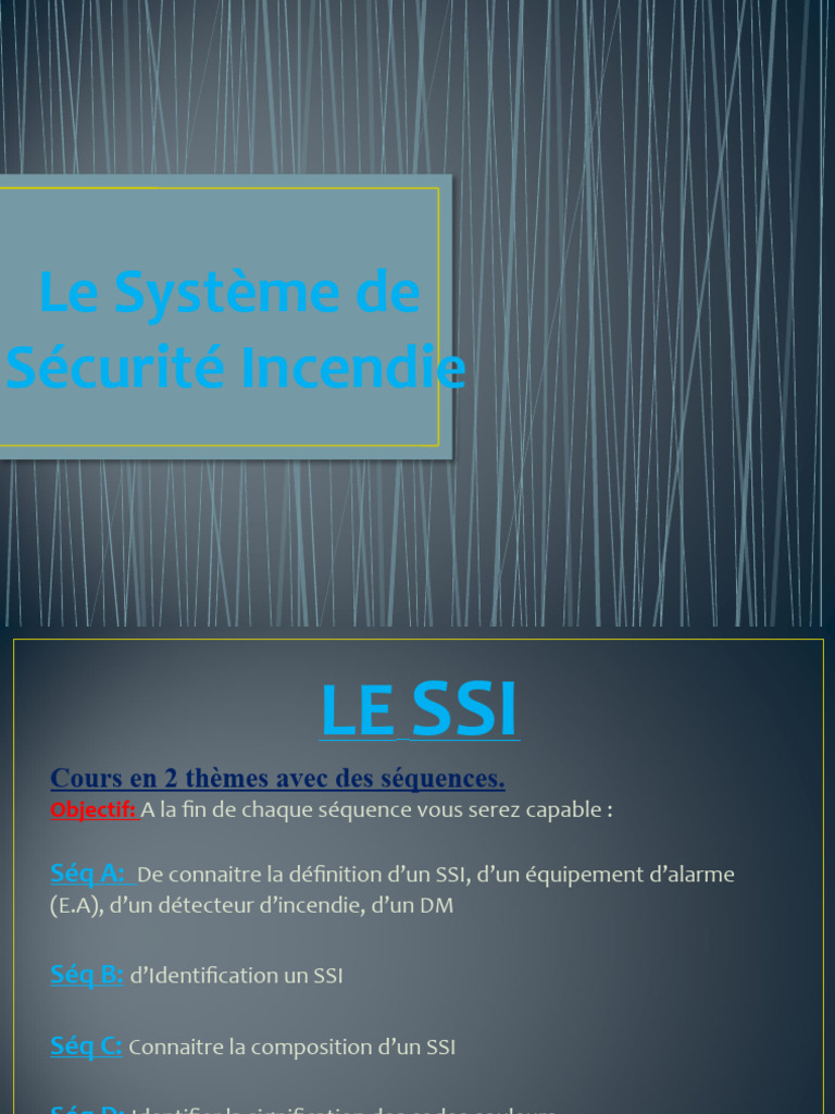 Comprendre le Système de Sécurité Incendie | PDF
