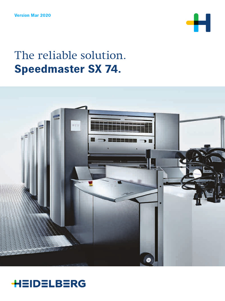 Speedmaster SX 74 Product Information | PDF | Automation