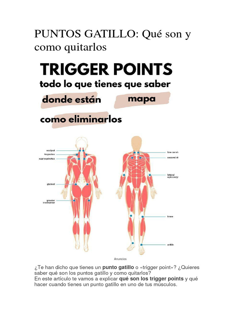 Puntos Gatillo | PDF | Punto gatillo miofascial | Sistema nervioso