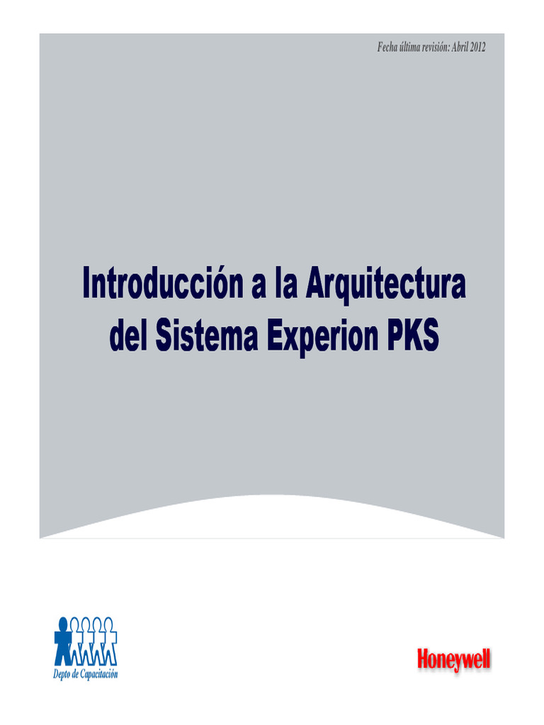 Arquitectura del Sistema Experion PKS | PDF | Servidor (Computación ...