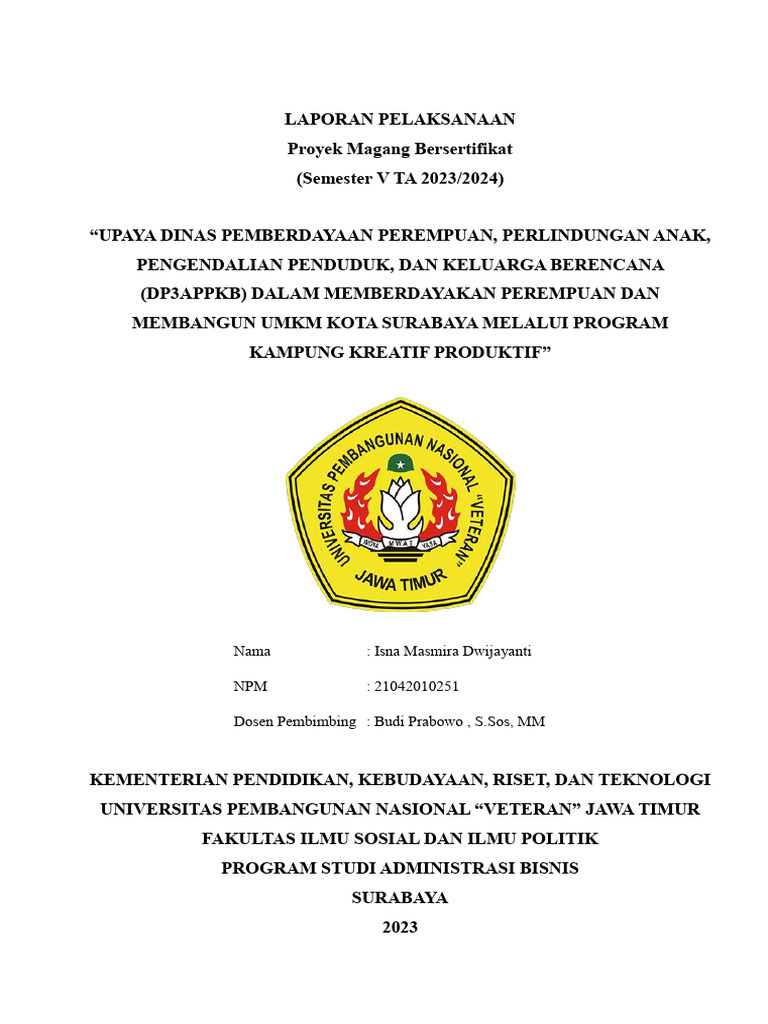 Laporan Magang Fix Lengkap | PDF