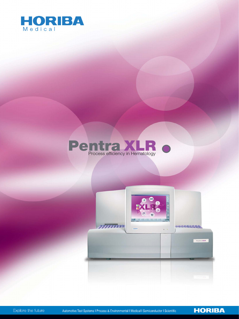 Brochure - HORIBA Pentra XLR | PDF | Anemia | Computing