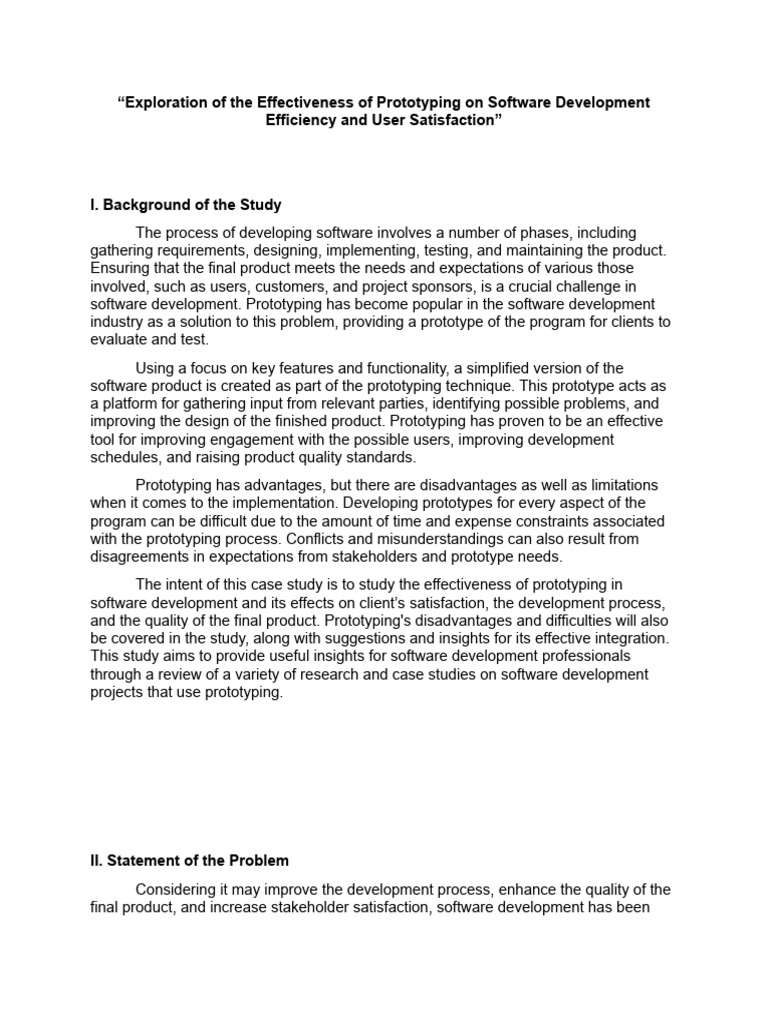 Case Study | PDF | Software Prototyping | Software Development Process