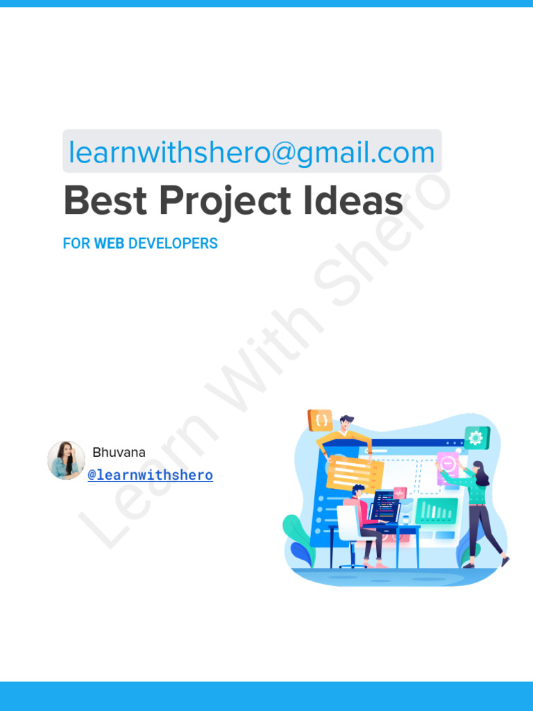 Web Developers Project Ideas | PDF | Web Application | Websites