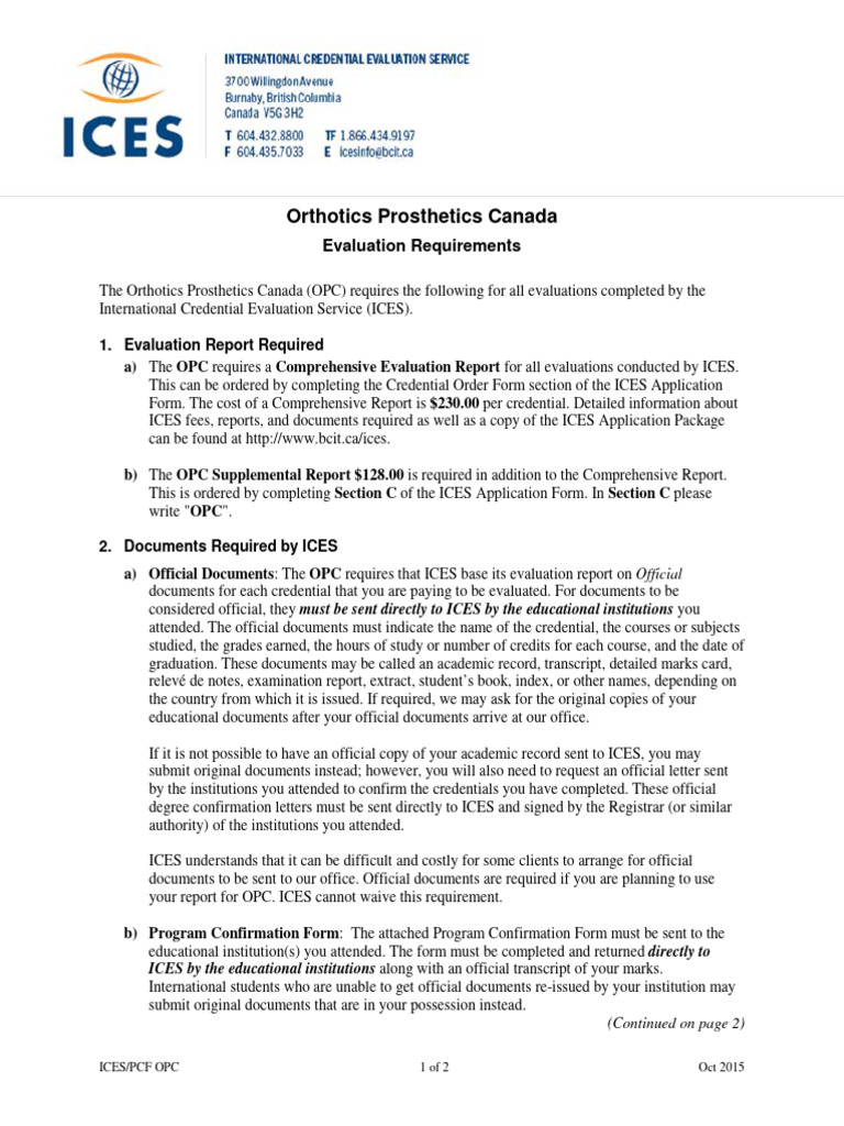 ICES OPC Application Form | PDF | Clinical Medicine | Musculoskeletal ...