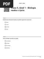 Biologia Jako Nauka KL 5 | PDF