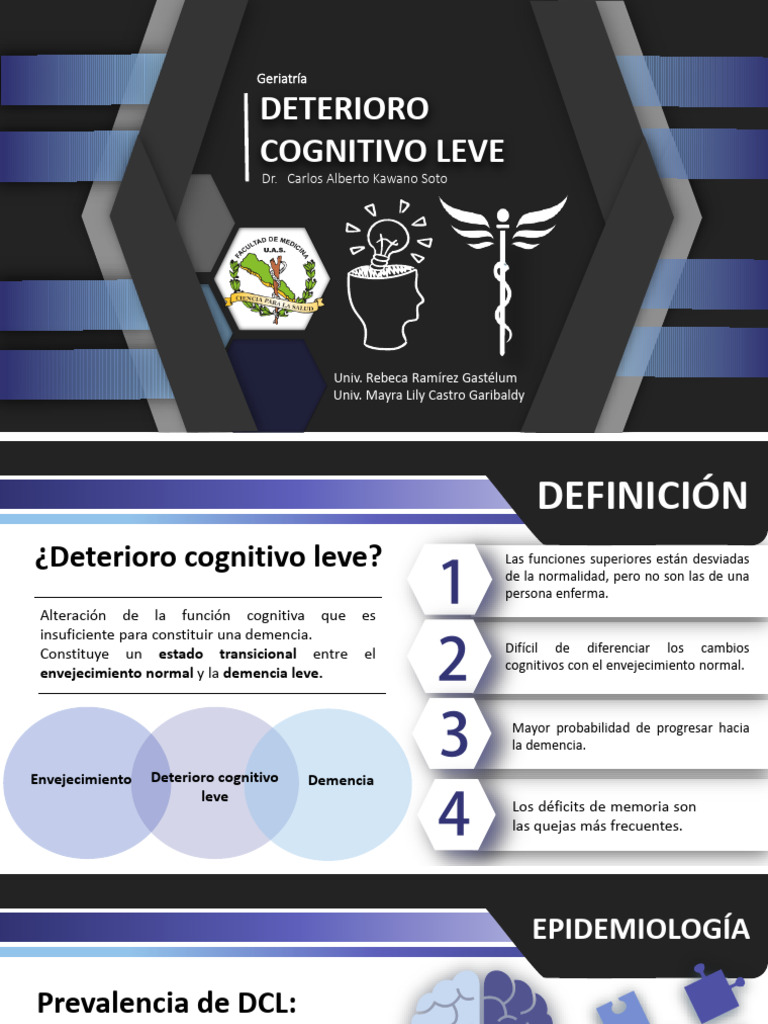 Deterioro Cognitivo Leve | PDF | Demencia | Enfermedad de Alzheimer