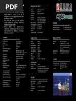 Valaris 121: Primary Rig Characteristics Capacities | PDF