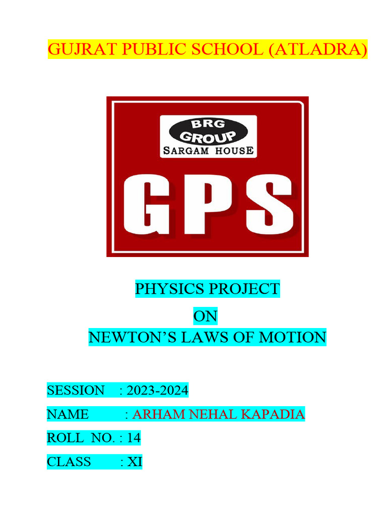 Physics Project Class 11 | PDF | Force | Mass Physics Project Class 11 | PDF | Force | Mass