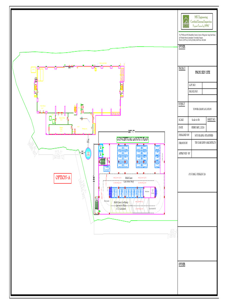 Conceptual Layout Plan for Tower Crane | PDF