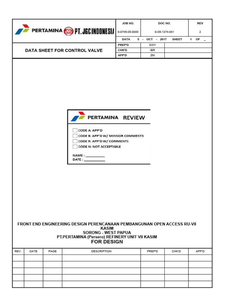 04 Datasheet Control Valve | PDF | Valve | Mechanical Engineering