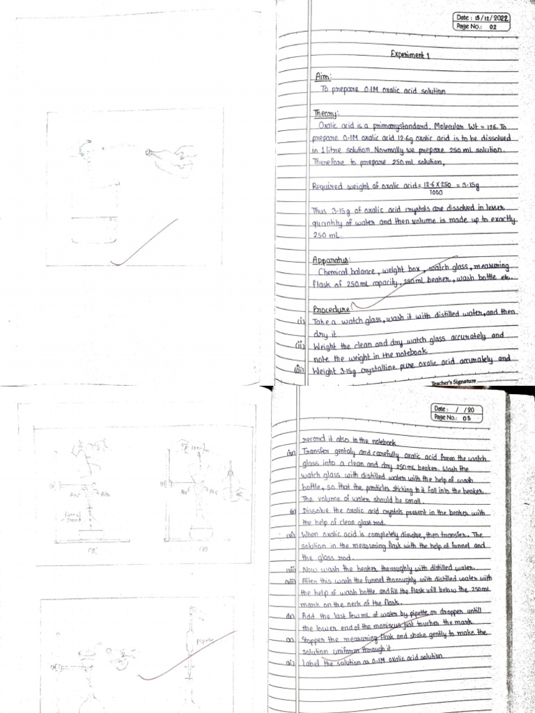 Class XI Chemistry Practical Record | PDF Class XI Chemistry Practical Record | PDF