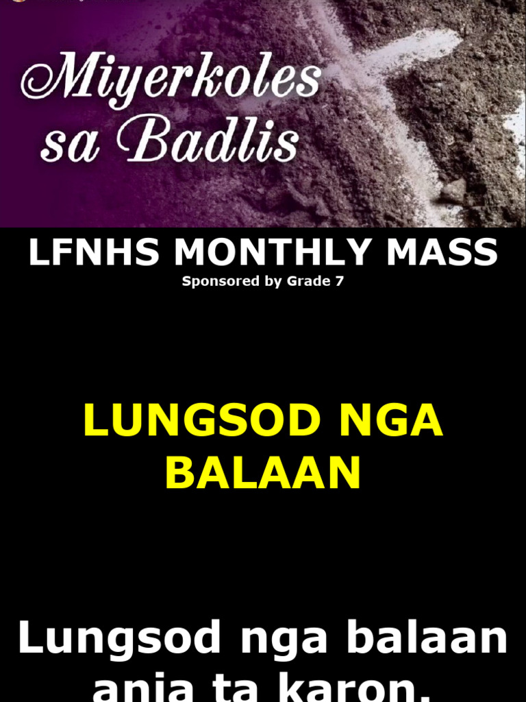 Sir Limsan - Lfnhs Mass | PDF
