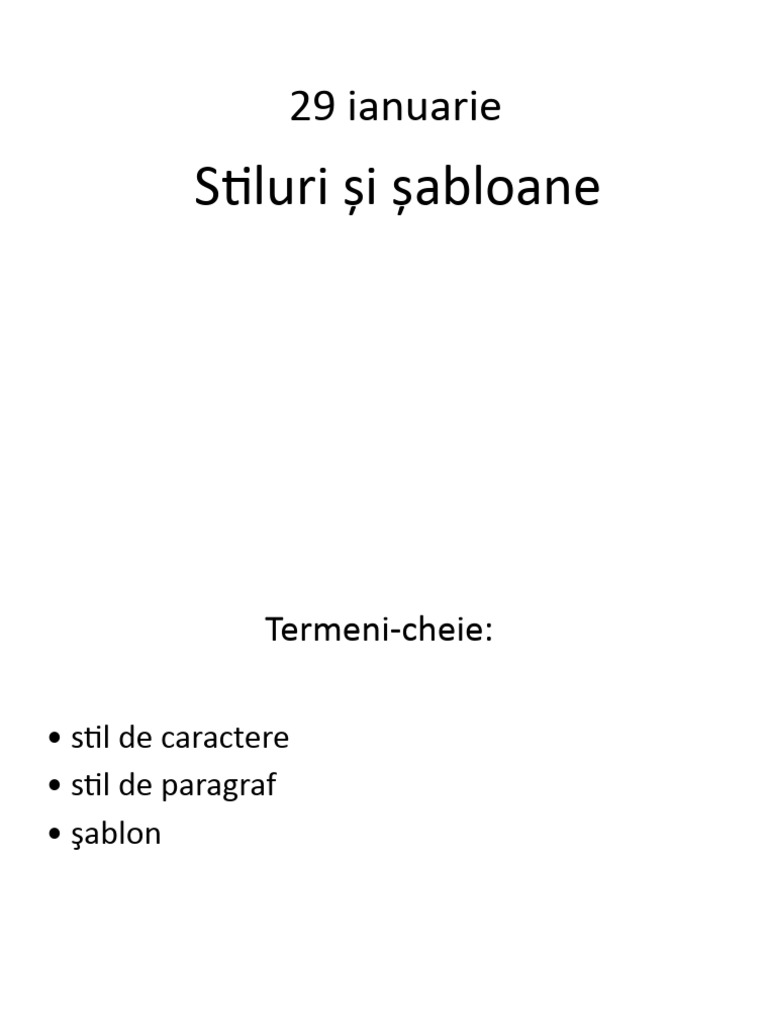 Stiluri Si Sabloane | PDF
