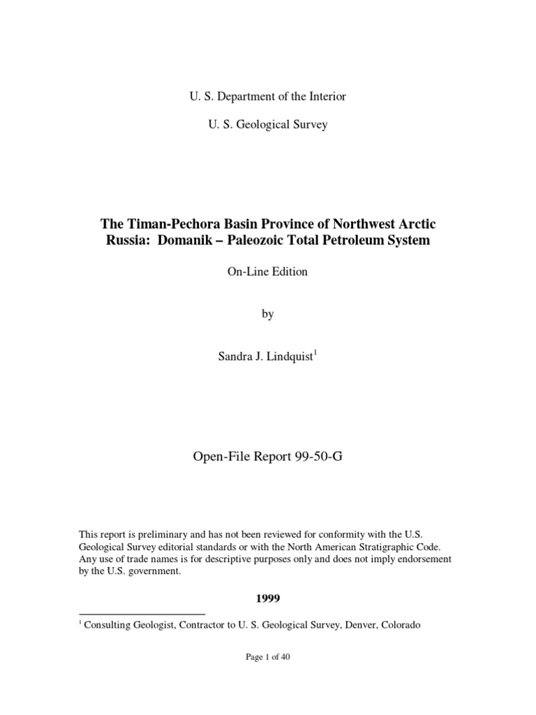 The Timan Pechora Basin | PDF | Petroleum Reservoir | Petroleum