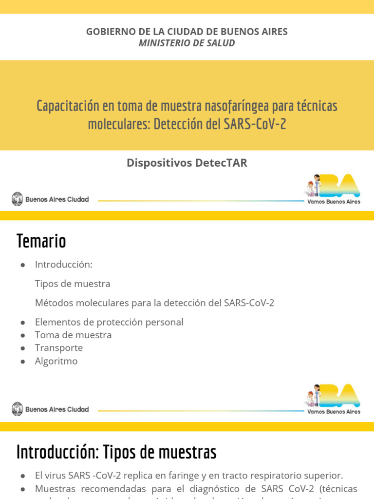 Capacitación en Toma de Muestra Nasofaríngea para Técnicas Moleculares ...