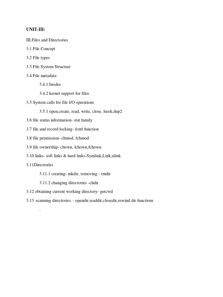 Unit 3 - Files | PDF | Computer File | File System