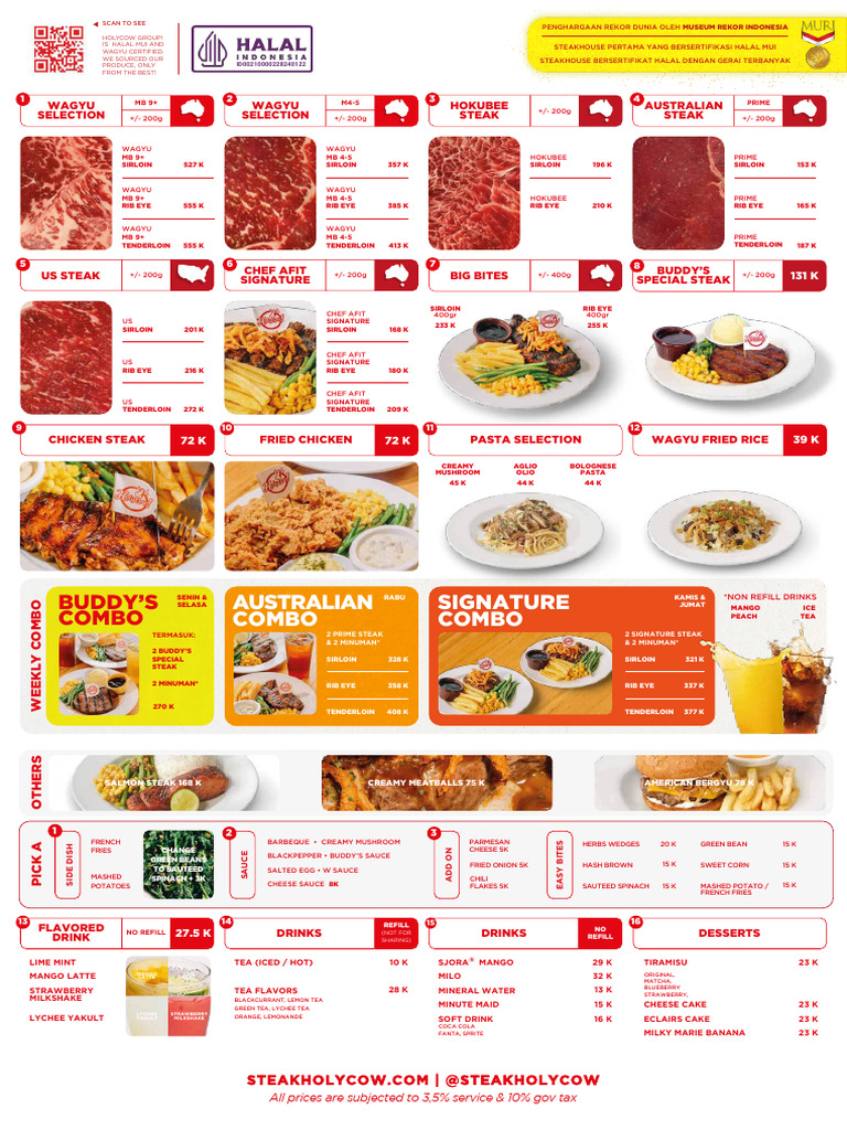 Menu HC-JKT | PDF | Steak | Foods