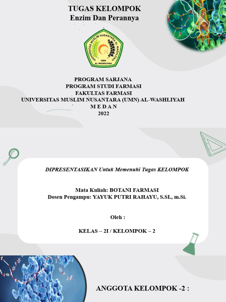 Kel - 2 - Enzim - Dan - Peranannya 2 | PDF | Kesehatan Holistik | Sains ...