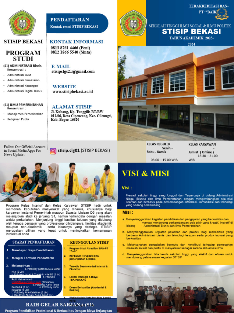 Brosur Stisip 2023 Versi 2 Baru | PDF | Karier & Perkembangan | Bisnis