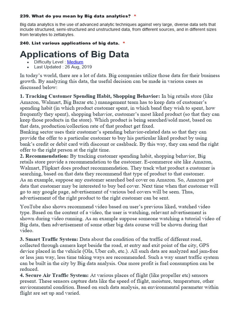 Big Data Analytics | PDF | Apache Hadoop | Pattern Recognition