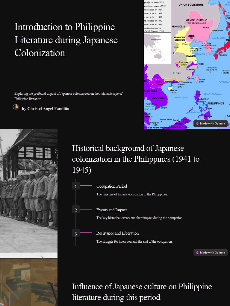 Introduction To Philippine Literature During Japanese Colonization | PDF | Philippines | Empire ...
