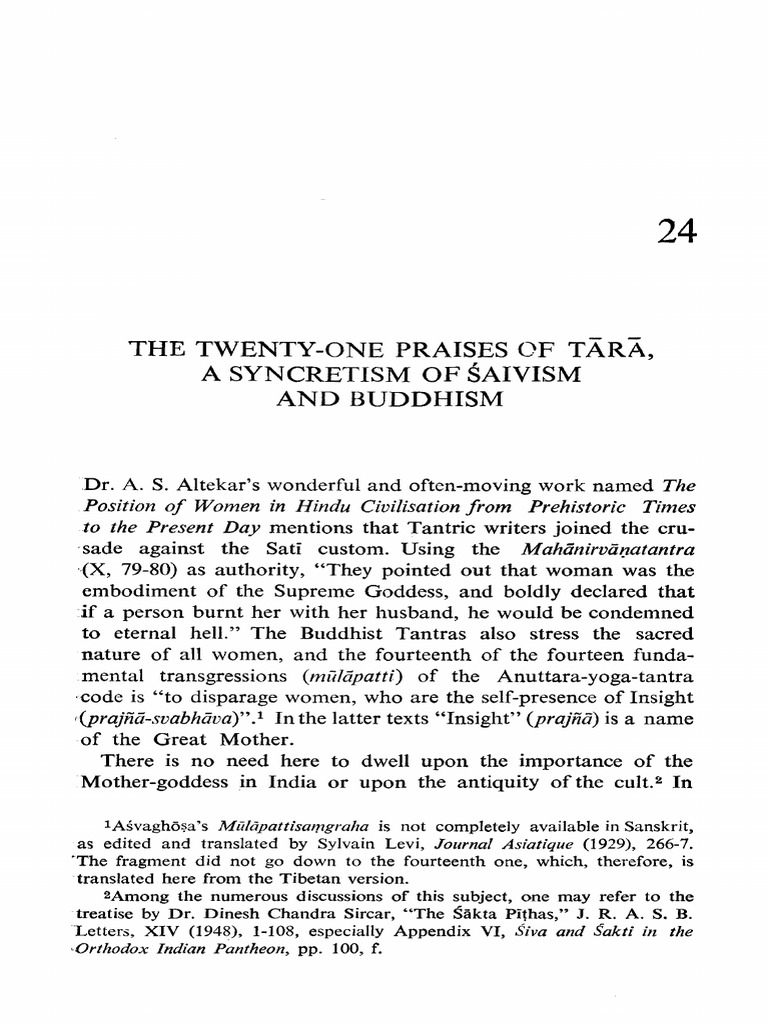 21 Tara Praises - Syncratic | PDF