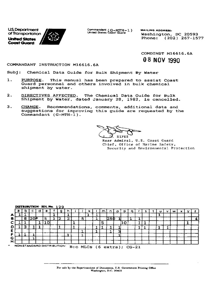 Chemical Data Guide. CIM - 16616 - 6A | PDF