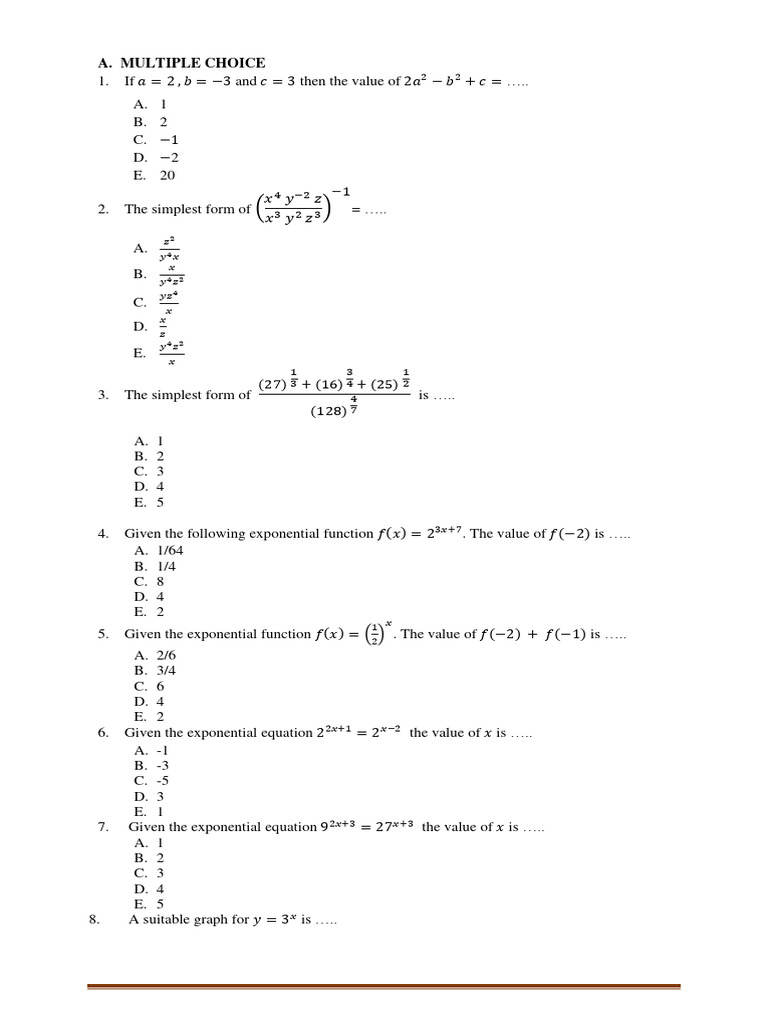 Exercise For XII.1 IC | PDF | Probability | Function (Mathematics)