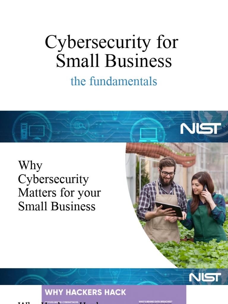 Cybersecurity Essentials for SMBs | PDF | Security | Computer Security