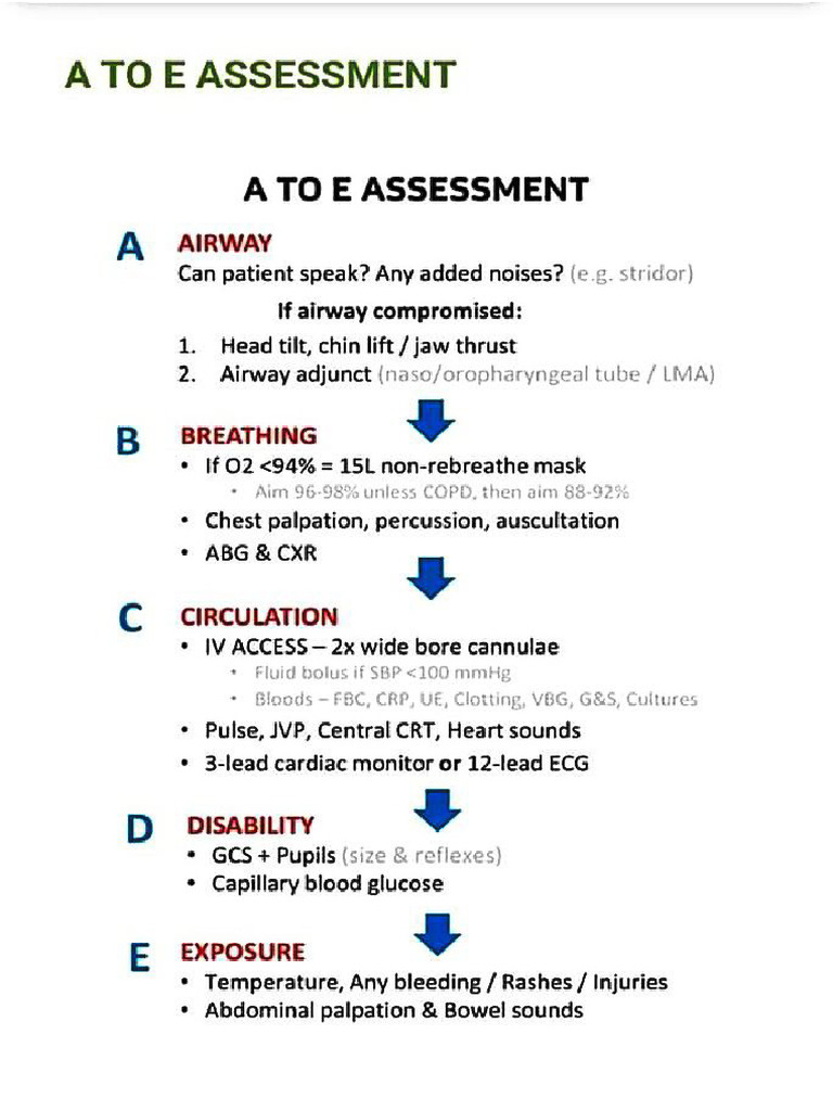 A - e Emergency Assessment of Conditions | PDF