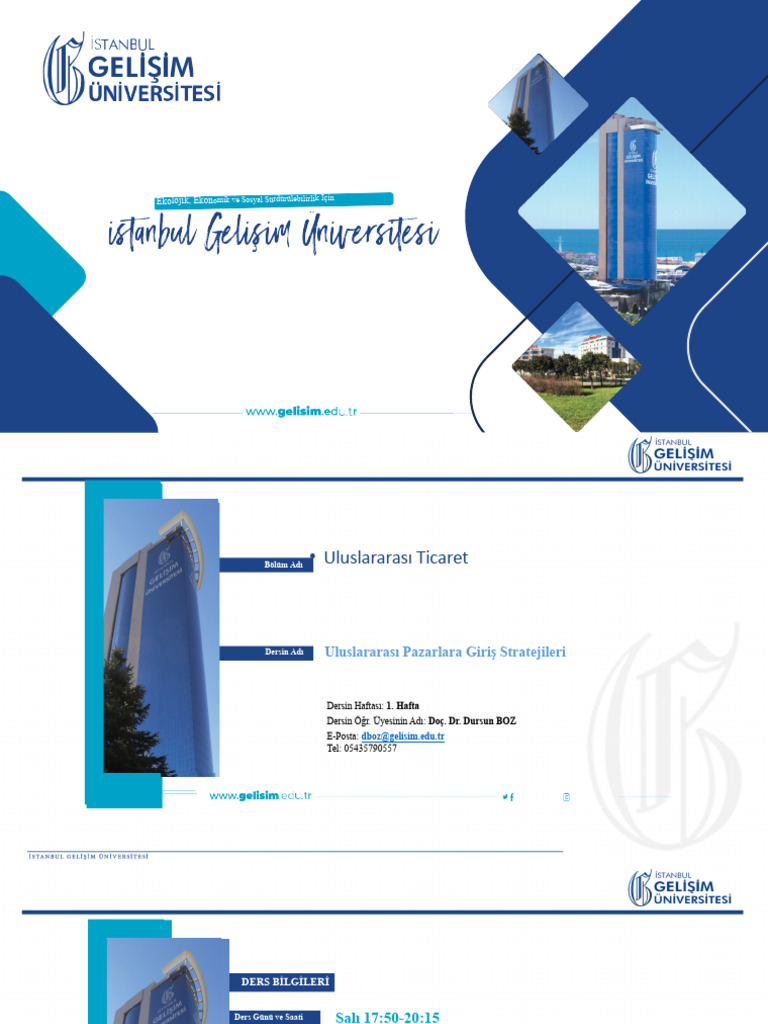 00 Uluslararasi Pazarlara Giris 01-64 Slayt | PDF