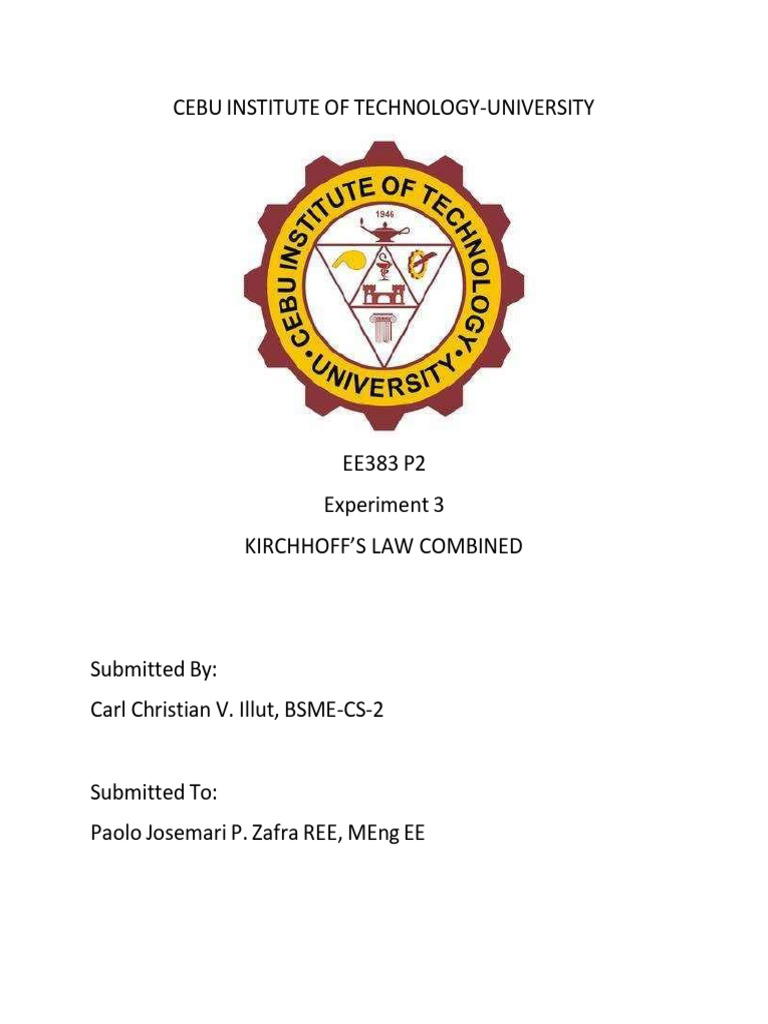 Illut Ee Lab Report 3 | PDF | Physical Sciences | Physics