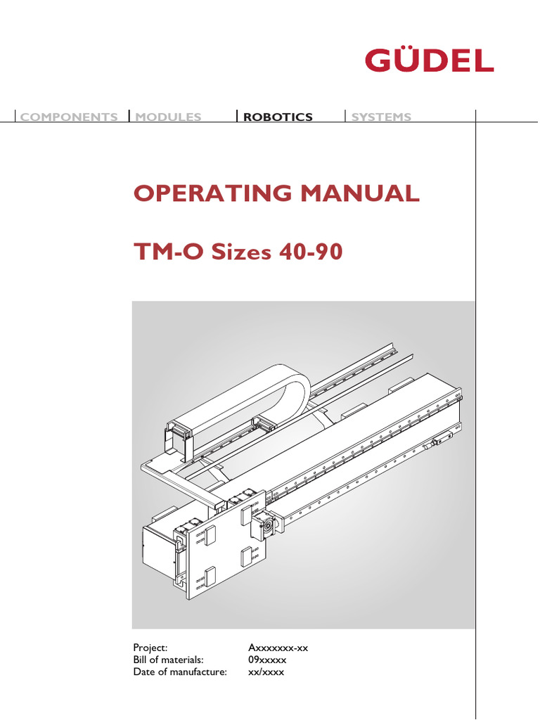 Gudel TM-O Operating Manual | PDF | Safety | Hazards