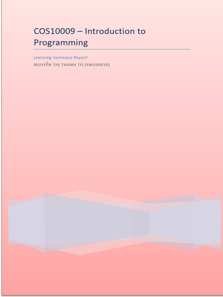Learning Summary Report Template | PDF | Computer Programming | Software Quality