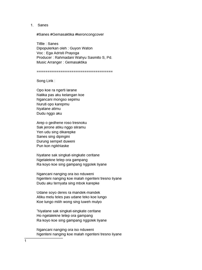 Caption Yutup Gemas | PDF