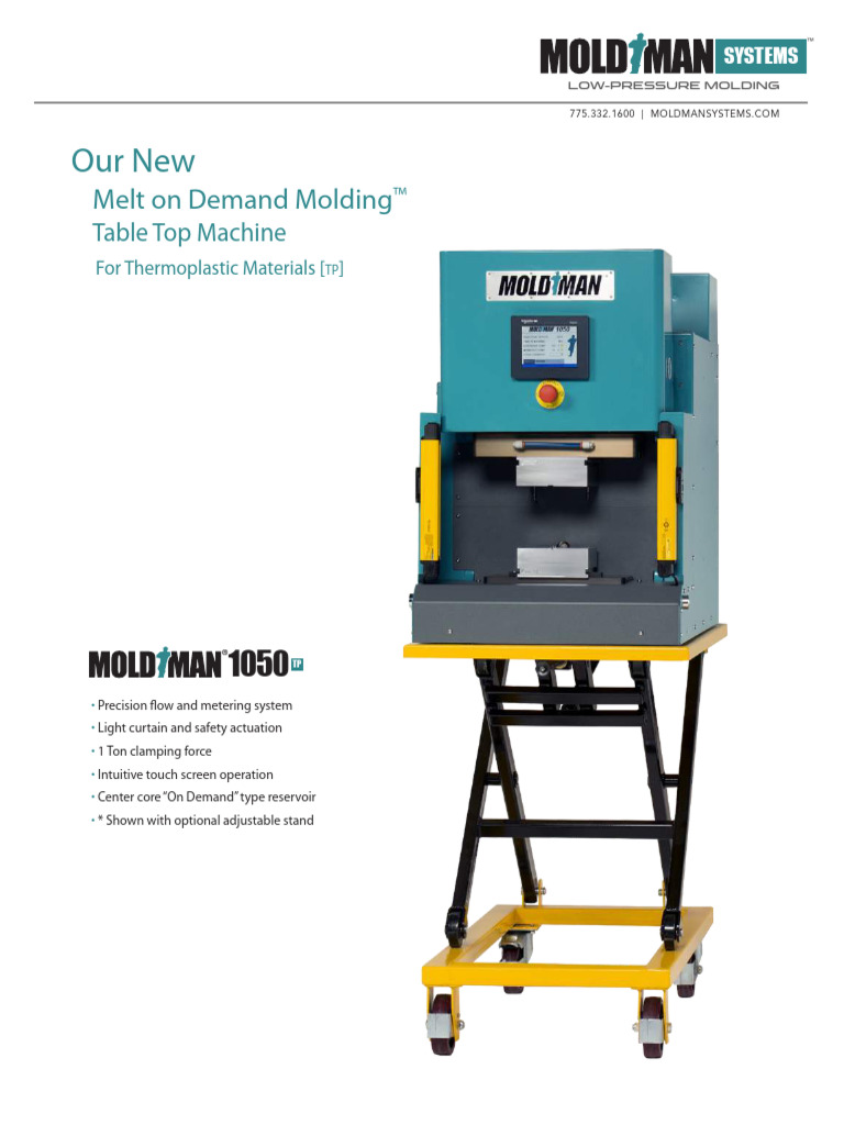 MoldMan Sales Sheet Mold Man 1050 | PDF | Mechanical Engineering ...