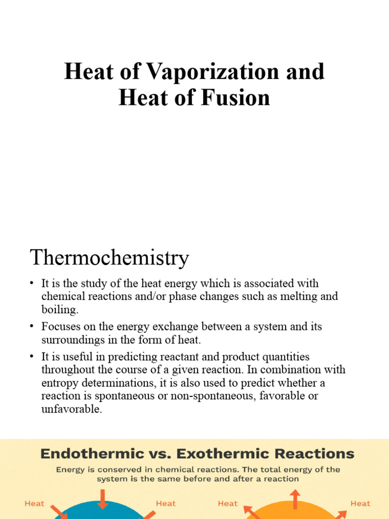 Heat of Vaporization and Heat of Fusion | PDF | Latent Heat | Heat