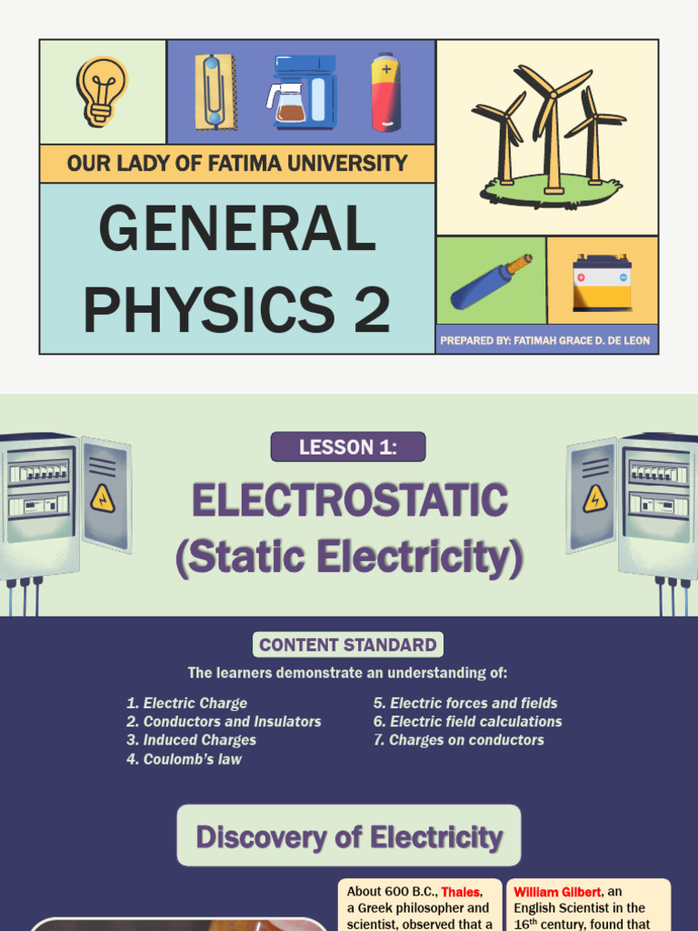 Lesson-1 Electrostatic | PDF | Electric Charge | Electricity