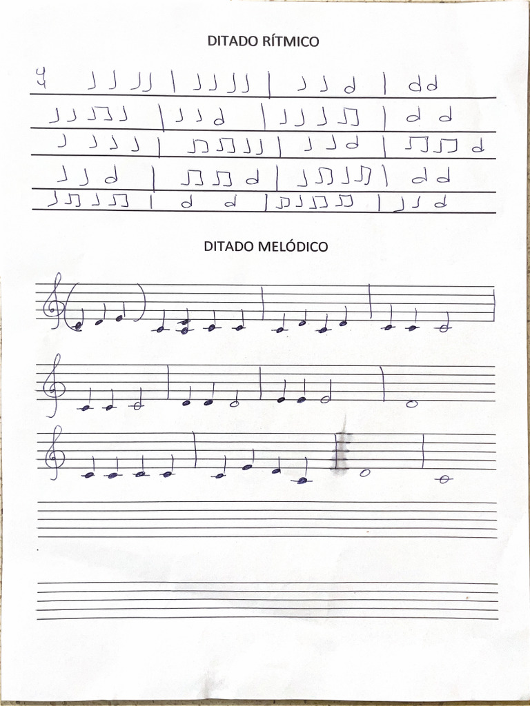 Ditado Rítmico e Melódico | PDF