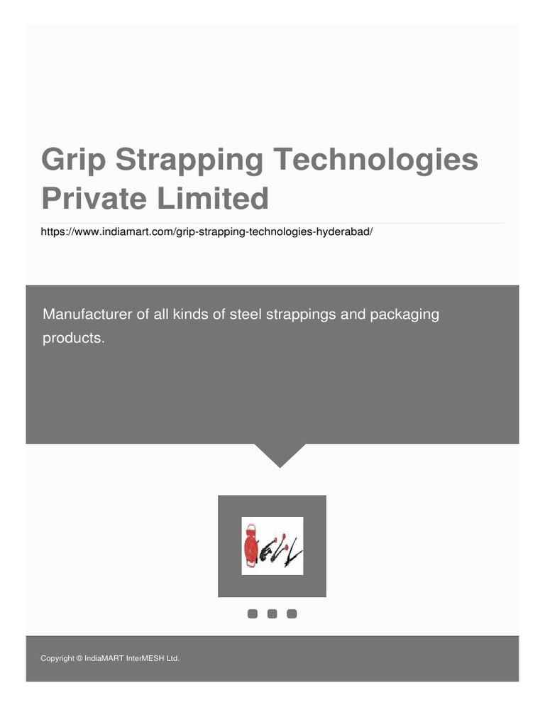 Grip Strapping Technologies Private Limited | PDF