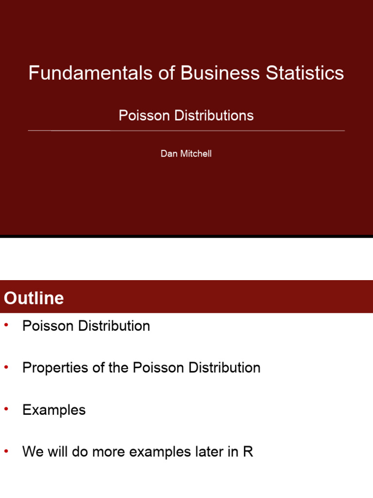 Understanding Poisson Distribution Basics | PDF | Poisson Distribution ...